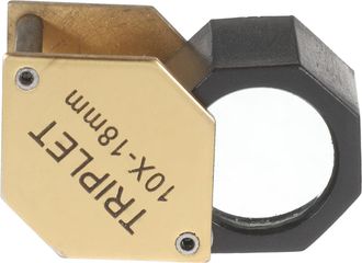 IFUNDOM Faltbare Kleiner Lupe 10x18mm aus Metall Tragbares Vergr&ouml;&szlig;erungsglas f&uuml;r Schmuckreparaturen Kompakte Handlupe f&uuml;r Unterwegs