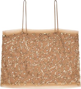 Munthe Femme, Tops, Beige, Taille: 46 FR Sleeveless Top