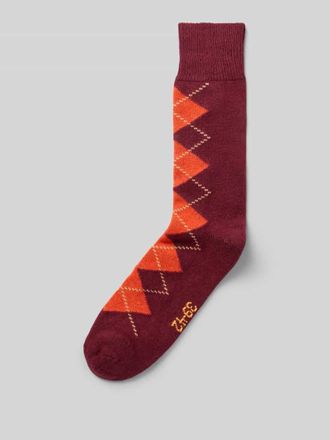 Unio Hamburg Socken mit Kaschmir-Anteil im Karo-Design