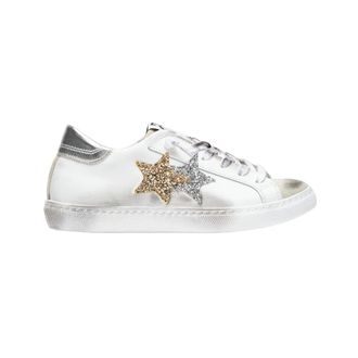 2Star Niedrige Freizeit-Ledersneakers Wei&szlig; - - Shoes - Damen - Wei&szlig; - 37 EU