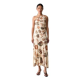 Farm Rio Strick-Midikleid - - Dresses - Damen - Beige - L