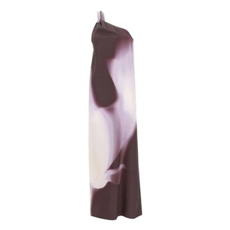 HUGO BOSS Femme, Robes, Violet, Taille: 44 FR Robe Maxi Asym&eacute;trique