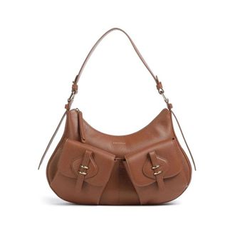 Coccinelle Sac &agrave; main en cuir grain&eacute; - Femme - Sacs - Brun - Taille: ONE Size