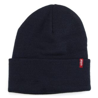 Levi's Unisex New Slouchy Beanie W Red Tab Detail Strickm&uuml;tze, Blau (Blue), One size