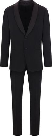 Giorgio Armani Anzug aus Wolle - Schwarz