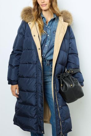 Gerard Darel Doudoune r&eacute;versible &agrave; capuche - LAIS - Marine