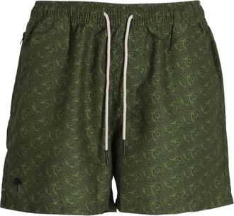 OAS Squiggle Badeshorts - Grün