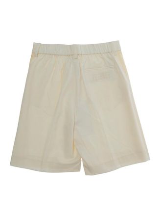 Maison Margiela Girls Bermuda Shorts Wide-Leg Beige Wool