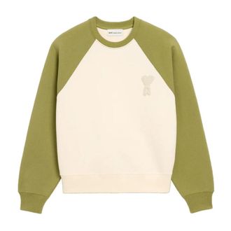 Ami De Coeur H&auml;kel-Sweatshirt - - Sweatshirts & Hoodies - Herren - Gr&uuml;n - XS