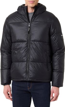 Replay Herren Steppjacke mit Kapuze, Black 098 (Schwarz), XXL