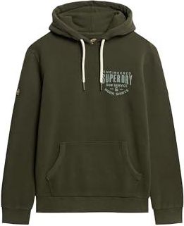 Superdry Sweat à capuche Machined Goods Workwear 2XL, vert, XXL
