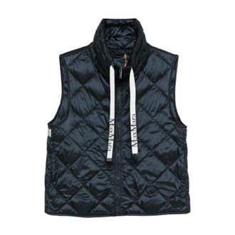 Max Mara Femme, Vestes, Bleu, Taille: 38 FR Tregic Quilted Gilet