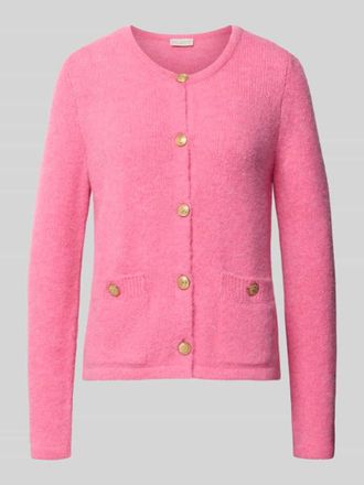 Milano Strickjacke mit Rundhalsausschnitt und Knopfleiste