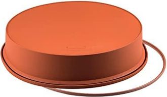 Silikomart | SFT122 Silikon-Kuchenform RUND MOULD, antihaftbeschichtet, 1er Pack Kuchenform mit Safe Ring, Ø 200 h 42 mm, Volumen 1,4 l, Made in Italy