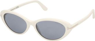 Tom Ford Lunettes de soleil Celina-02 - Femme - Accessoires - Blanc - Taille: 55 MM