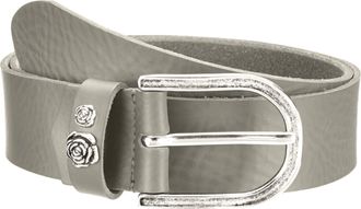 MGM Damen Gürtel Roses, 3181, Einfarbig, Gr. 90 cm, Grau (hellgrau 950-6)