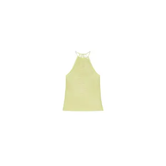 Patrizia Pepe D&eacute;bardeur en polyester - Femme - Tops - Jaune - Taille: 40 FR