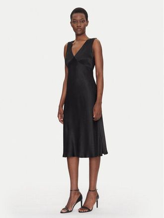 Fracomina Coctailkleid FS25SD2004W73201 Schwarz Slim Fit
