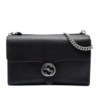 Gucci Pre-owned Flip-lock Umh&auml;ngetasche - - Pre-owned - Damen - Schwarzk - ONE SIZE
