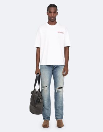 AllSaints Stanza t-shirt &agrave; manches courtes ras de cou en blanc optique