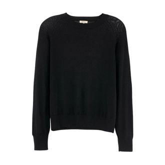 Bellerose Femme, Pulls, Bleu, Taille: 38 FR Pull Classique en Jersey