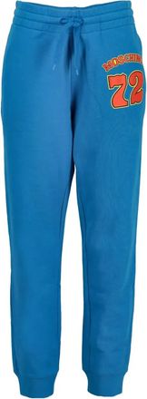 Moschino pantalon de jogging en laine mélangée - Bleu