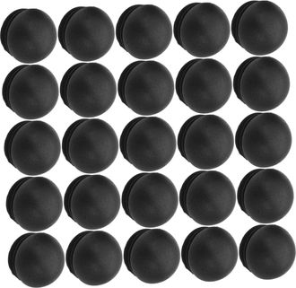 Angoily 100 Stück Rohrendkappen Rohrendkappen Endkappen Für Schläuche Rundrohrstopfen Kunststoffrohrkappen Kunststoffkappe Für Rohrmöbel Rohrkappe Runder Kuns