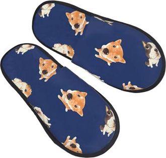 Generic Hiver Pantoufles Motif Chien Portative Fourrure Pantoufles L&eacute;gers Chaussons DInt&eacute;rieur Pour Int&eacute;rieur Camping Chambre L
