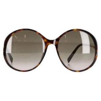 Givenchy Pre-owned Runde &Uuml;bergro&szlig;e Sonnenbrille - - Pre-owned - Damen - Braun - ONE SIZE