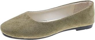 Generic Chaussures d&eacute;t&eacute; pour femme - Confortables et &eacute;l&eacute;gantes - Antid&eacute;rapantes - Couleur unie - &Agrave; enfiler - Plates - Confortables - Pour la plage, Vert menth