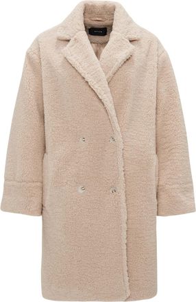 OPUS Damen Mantel | Teddymantel HONISE Loose im Oversize Look Macadamia, 40