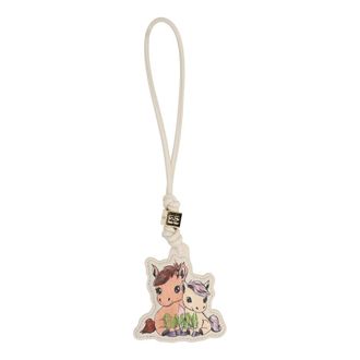 Ganni Two Pony Charm - - Accessories - Damen - Wei&szlig; - ONE SIZE