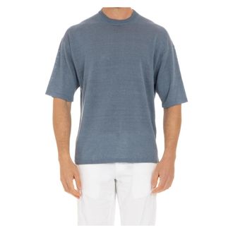 Roberto Collina Round-Neck Strickwaren - - Knitwear - Herren - Blau - L