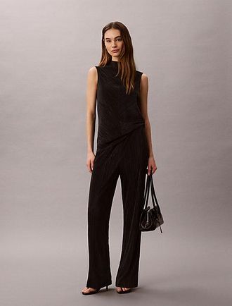 Calvin Klein Pantalon dint&eacute;rieur pliss&eacute; &agrave; enfiler