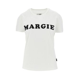 Maison Margiela Flocked print T-shirt Woman L