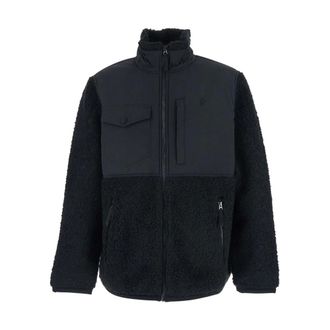 Polo Ralph Lauren Homme, Vestes, Noir, Taille: S Mock Neck Jacket with Tonal Pony Embroidery