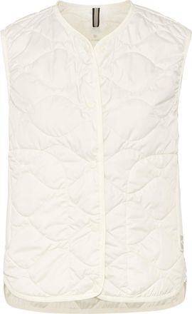 Camel Active Damen Steppweste aus recyceltem Polyester Knochenweiß, womenswear-40