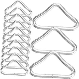Cabilock 30 Stück Teiliges Trampolin Ersatzteile Metall Dreiecksbügel Verschleißfest Sicherungsclips für Trampolinnetz und Outdoor Spielgeräte Zubehör
