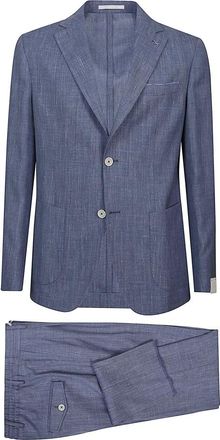 Eleventy Homme, Costumes, Bleu, Taille: 2XL Costume crois&eacute;