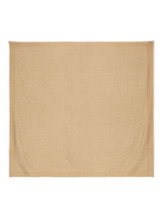Fendi Schal mit FF-Muster - Braun