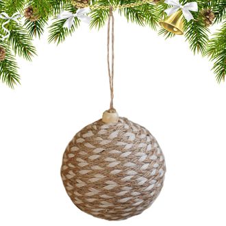 Generico Weihnachtskugeln, kugelförmig, 8,9 cm (3,15 Zoll) zum Aufhängen | Dekoration zum Aufhängen aus gewebten Kugeln, für Wohnzimmer, Schlafzimmer, Café, Re