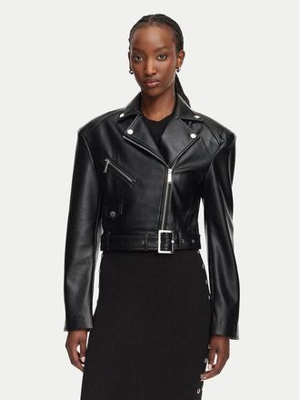 Karl Lagerfeld Jacke aus Kunstleder B3W14008 Schwarz Regular Fit
