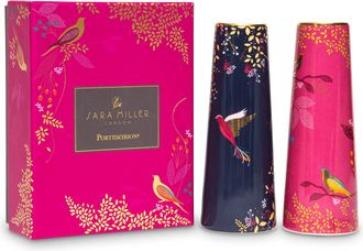 Sara Miller Sara Miller SMC79407-XG Portmeirion Chelsea Salz- und Pfefferstreuer-Set, Blau und Rosa, Keramik