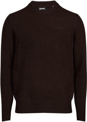 Schott NYC Pull col rond en laine m&eacute;lang&eacute;e