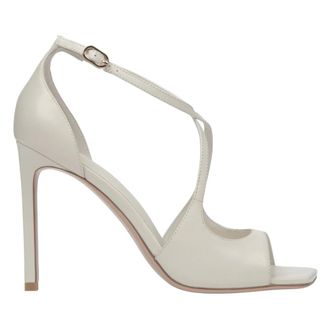 Estro & Luminara Femme, Chaussures, Beige, Taille: 39 EU Sandales &agrave; talons aiguilles avec fixation d&eacute;corative