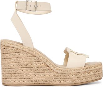Calvin Klein Espadrilles Calvin Klein Wedge Espad 70 Embl Lth HW0HW02897 Beige