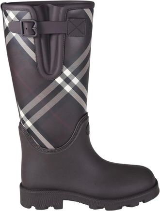 Burberry Femme, Chaussures, Brun, Taille: 38 EU Marsh Stamp High Boot