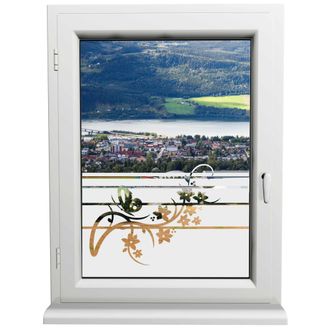 Indigos UG Glasdekorfolie - Schmetterling - Sonnenschutz H50Line - Sichtschutzfolie - Fensterfolie - f&uuml;r die K&uuml;che, Bad ans Fenster, Sichtschutz - selbstklebend 