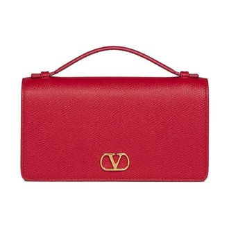 Valentino Garavani VLogo Chain Wallet - - Bags - Damen - Rot - ONE SIZE