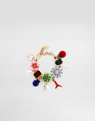 Dolce & Gabbana Armband Mit Charms - Frau Bijoux Mehrfarbig Metall Onesize